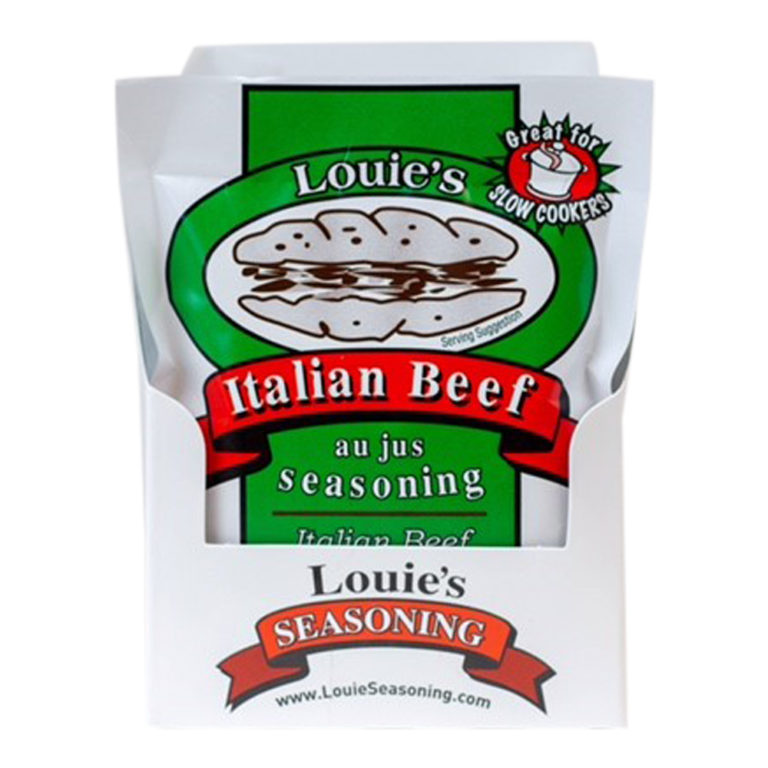 Louie's Italian Beef Au Jus Seasoning - 6-3oz packages - Louie's Seasoning
